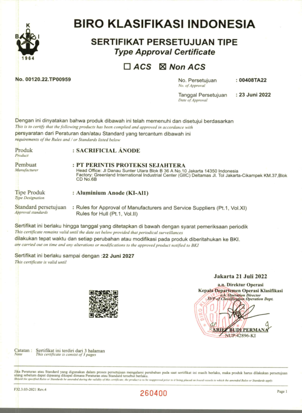 Certificate | Perintis Proteksi